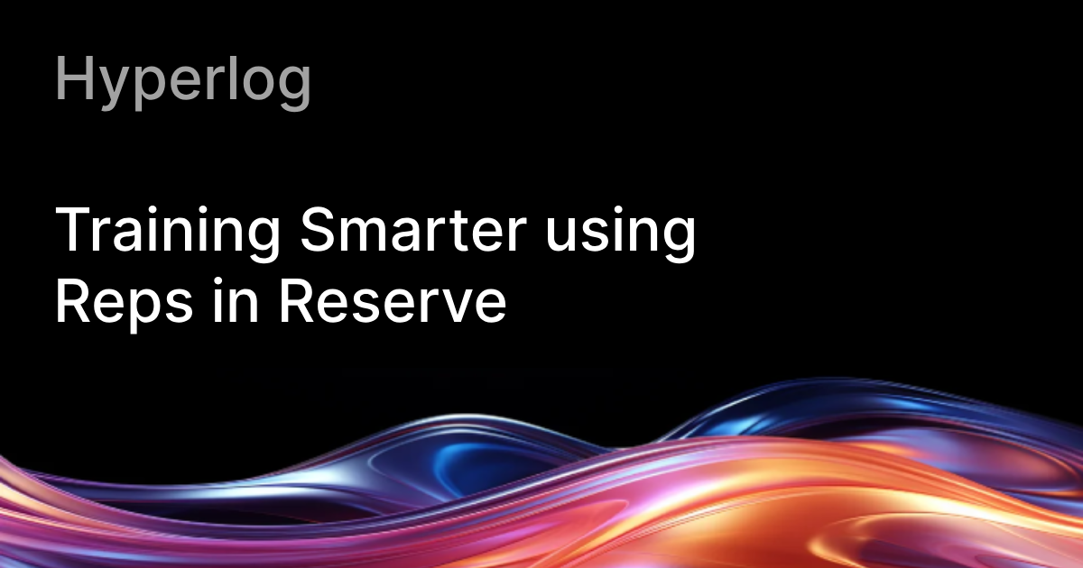 Training Smarter using Reps in Reserve | Hyperlog Blog